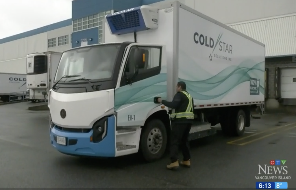 Cold Stars' All-Electric Truck with Volta Air Refrigeration Unit ...